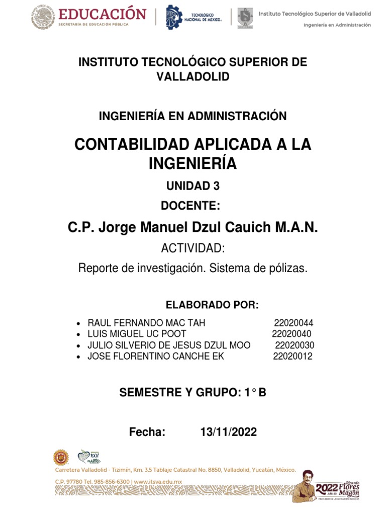 Pólizas y Software Contables - Tema - 3 | PDF | Contabilidad | Contador