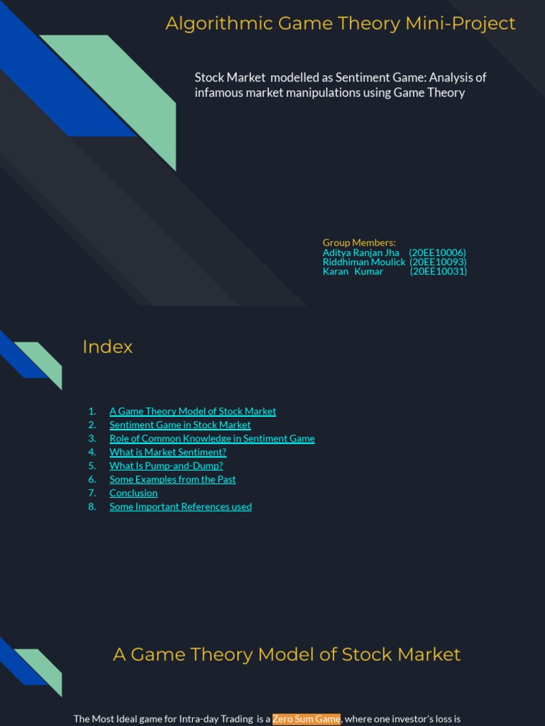 Algorithmic Game Theory Mini-Project | PDF | Cryptocurrency | Stocks