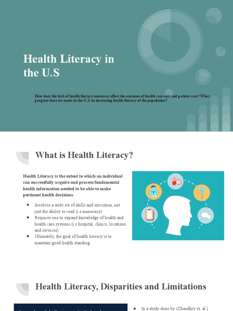 Health Literacy in The U | Download Free PDF | Health Care | Literacy