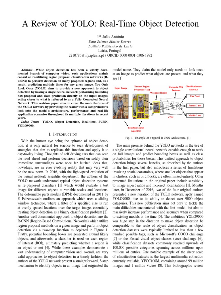Deep Learning Yolov2 Pdf Computing Cognitive Science