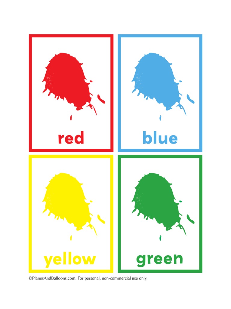 Color Flashcards | PDF