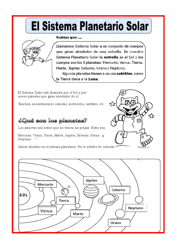 Anexo Del Sistema Planetario Solar | PDF | Planetas | Planetas exteriores
