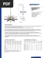 Ingesco Ficha Técnica Pararrayos | PDF | Bienes manufacturados | Fenómenos Eléctricos