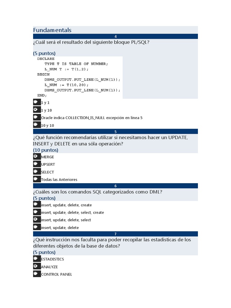 Fundamentals | PDF | Pl / Sql | SQL