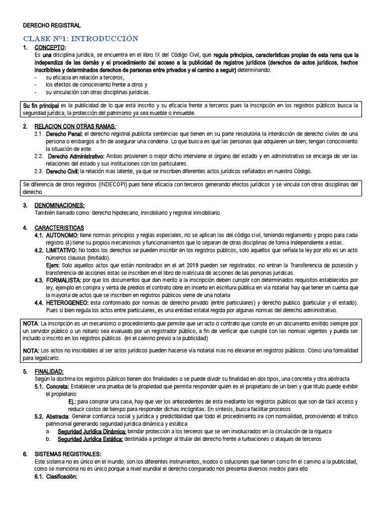 Derecho Registral | PDF | Justicia | Crimen y violencia