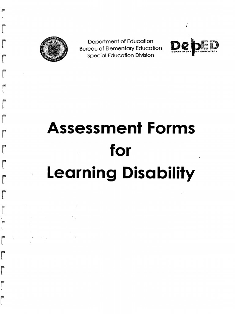 Assessment For LD | PDF