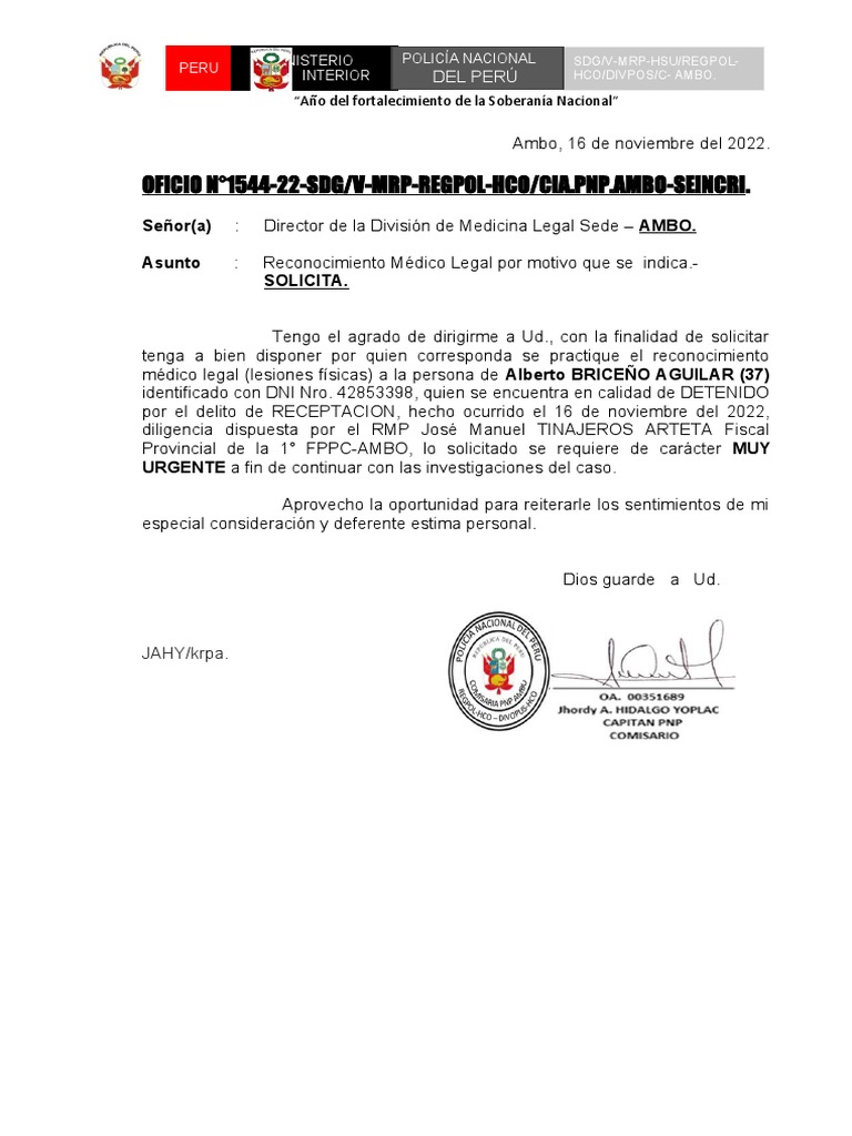 Oficio RML | PDF | Derecho