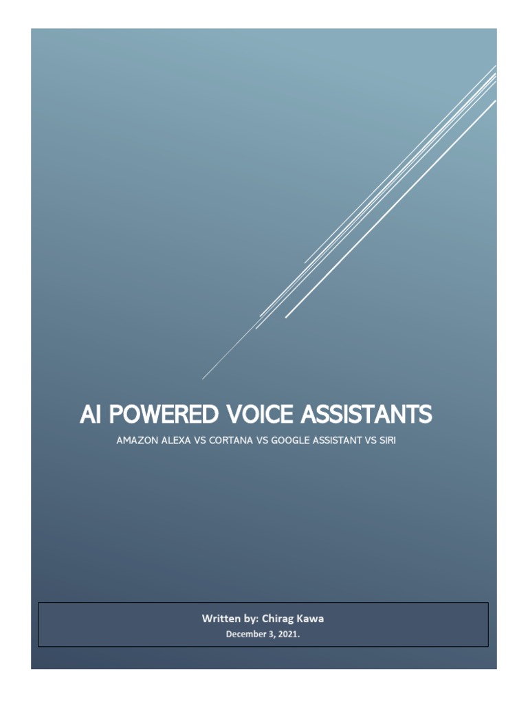 AI Powered Voice Assistant | PDF | Siri | Ios AI Powered Voice Assistant | PDF | Siri | Ios