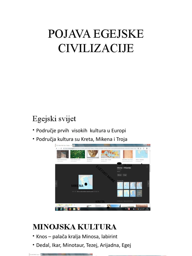 Pojava Egejske Civilizacije | PDF