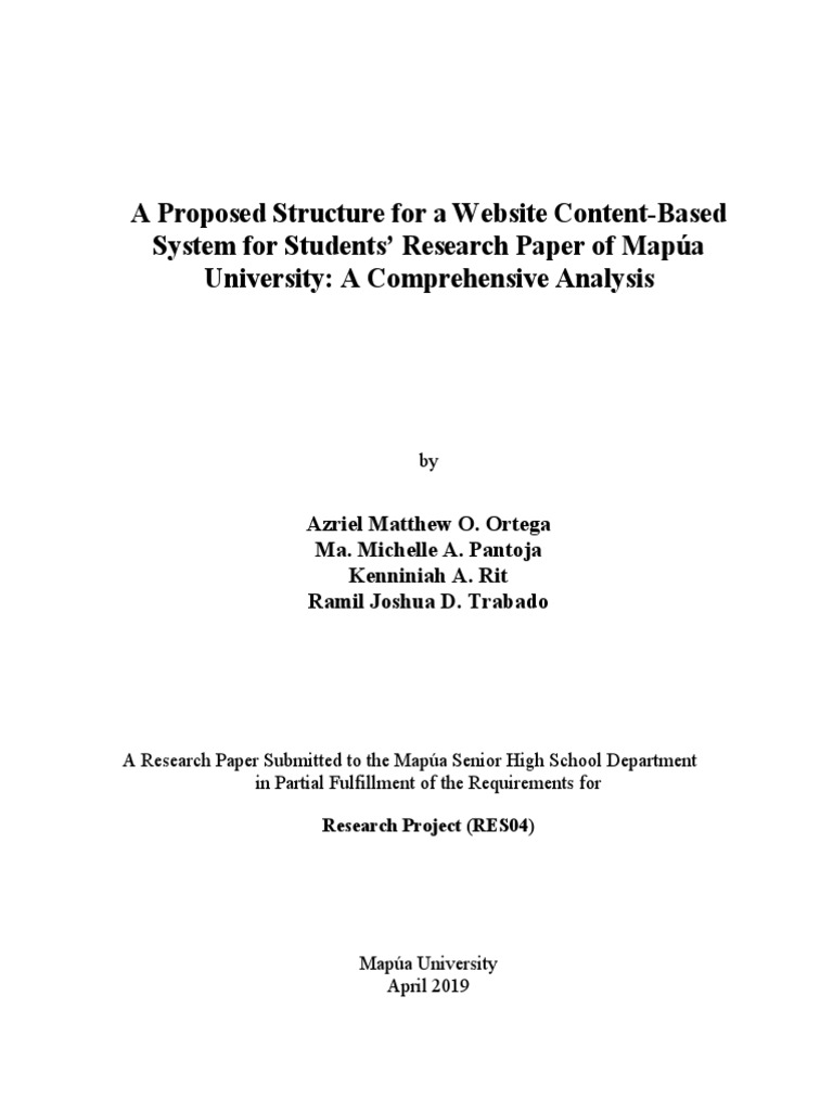 A Proposed Structure For A Website Content-Based System For Students ...