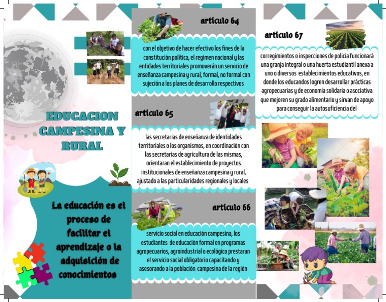 Folleto Educacion Campesina y Rural | PDF