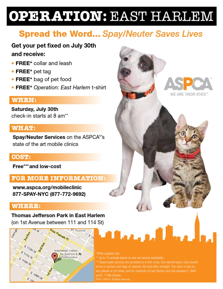 ASPCA Spay/Neuter Event | PDF