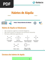 Haletos de Alquila: Estrutura e Reações | PDF | Química | Moléculas