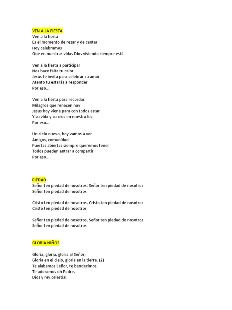 Ven A La Fiesta | PDF | Jesús | Amor