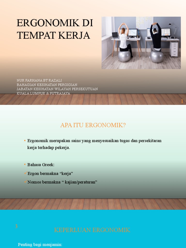 Ergonomik Di Tempat Kerja 2021 | PDF