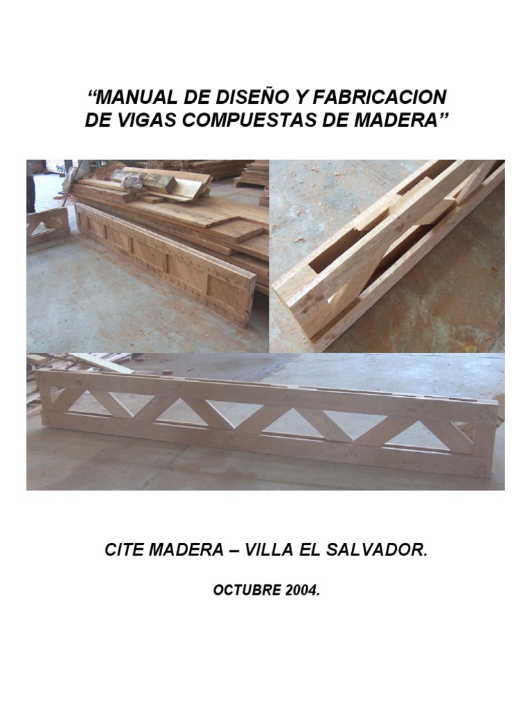 Manual de Diseño Vigas Compuestas | PDF | Hormigón | Madera