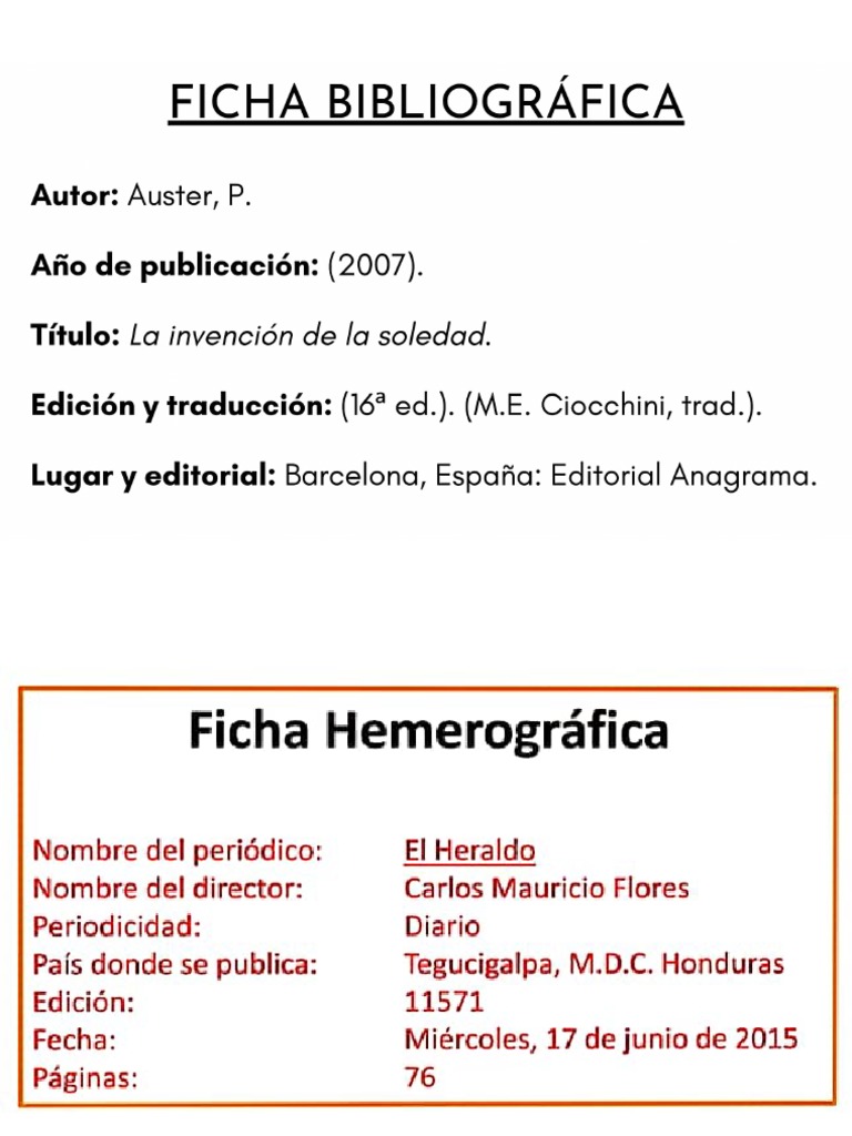 Tipos de Ficha de Estudio | PDF