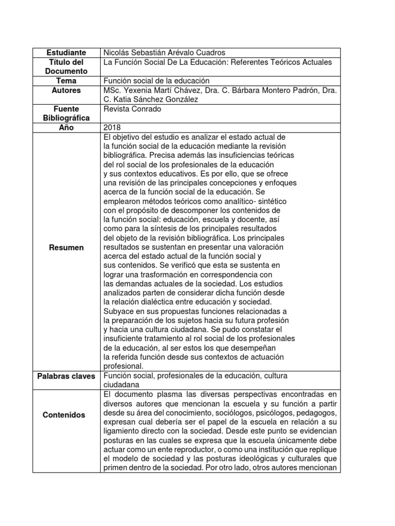 Rae - Arevalo Cuadros Nicolas | PDF | Maestros | Sociedad