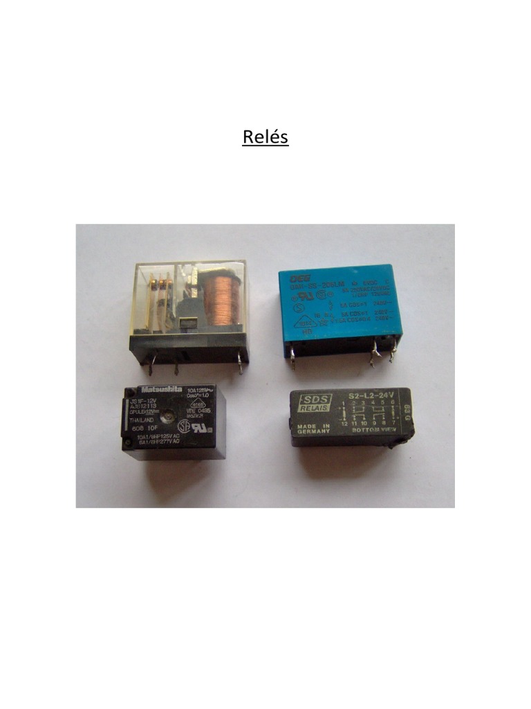 Relés | PDF | Relé | Electromagnetismo