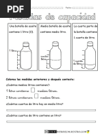 Ficha 04 Mat Medimos La Capacidad Del Recipiente | PDF
