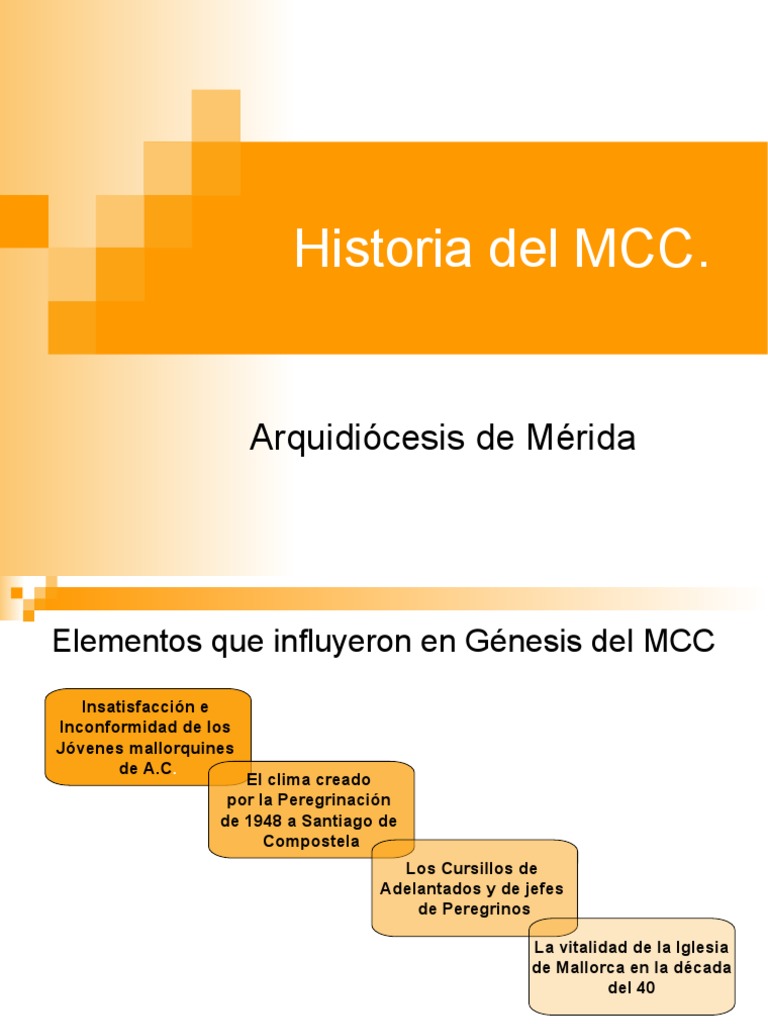 Historia Del MCC | PDF | Iglesia Católica