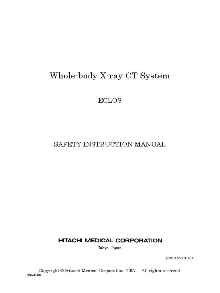 04-V1 (Q3E BW1316) - ECLOS Safety Instruction Manual | PDF ...