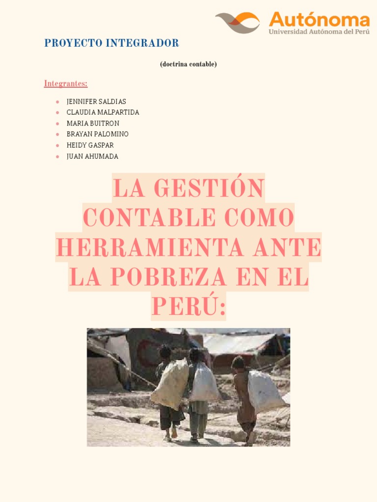 Proyecto (Doctrina Contable) Grupo 07 | PDF | Contabilidad | Agricultura