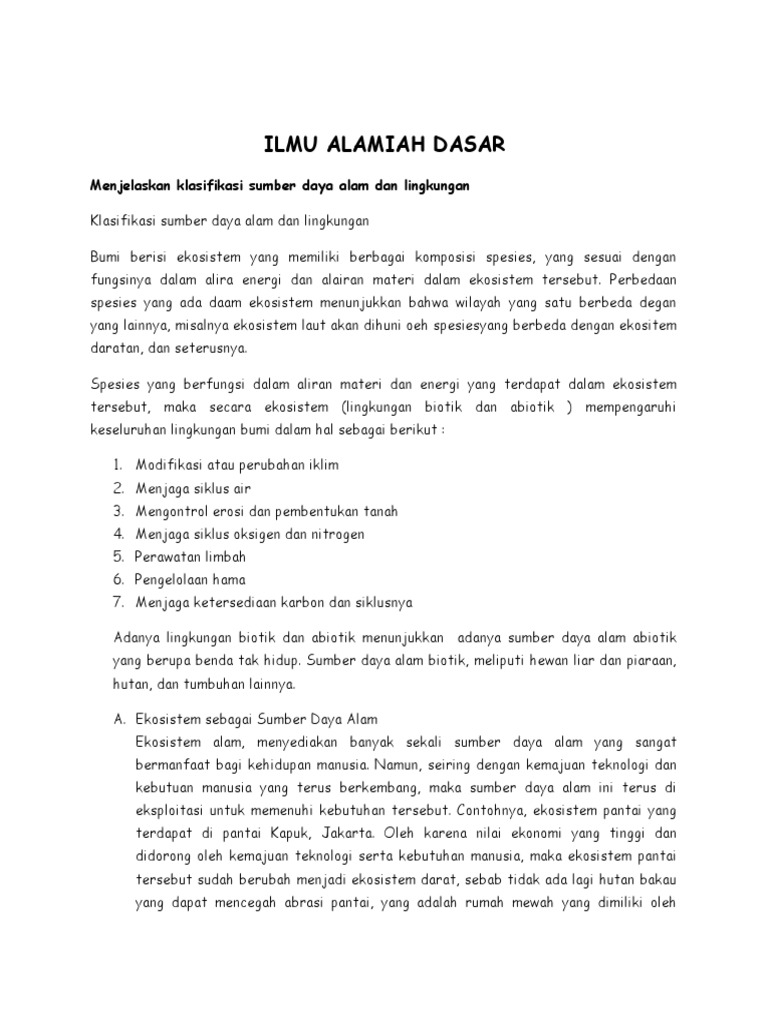 Ilmu Alamiah Dasar | PDF