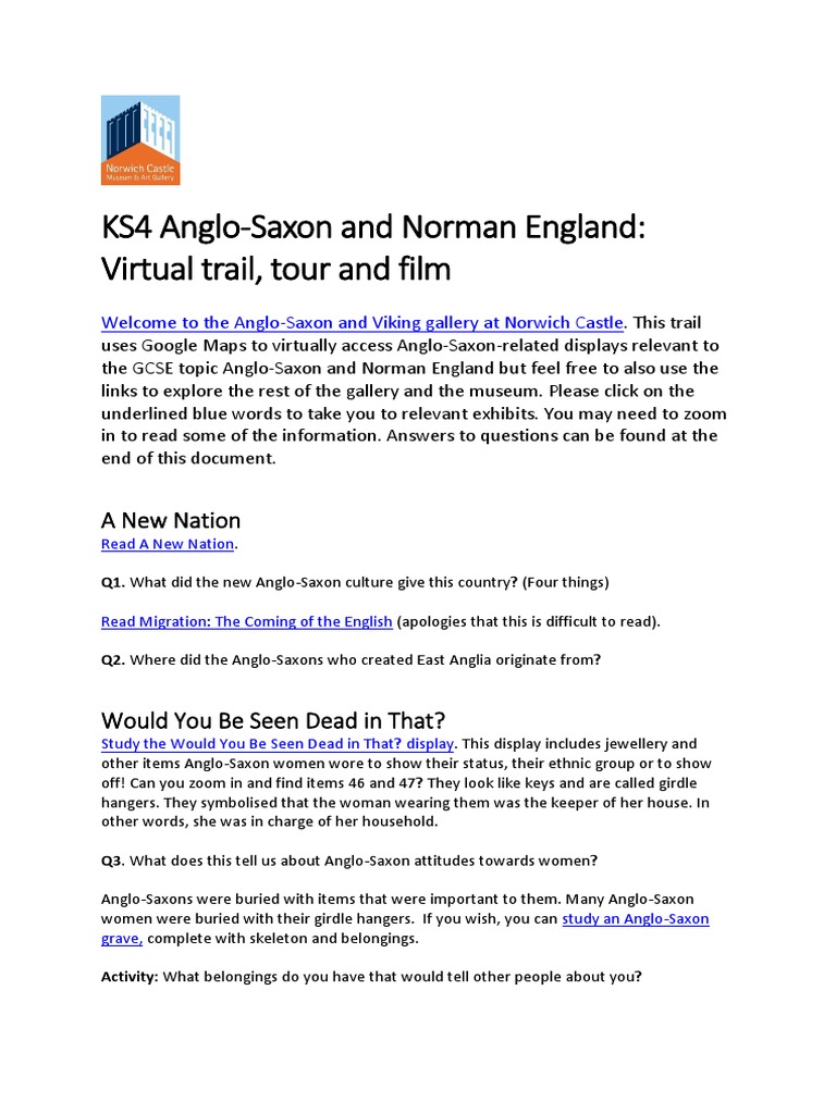 Exploring Anglo-Saxon and Norman England | PDF | Anglo Saxons | Middle Ages