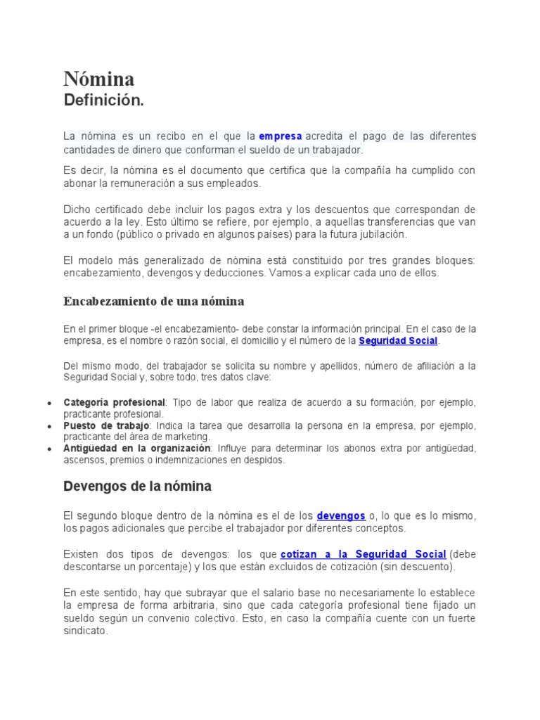Guía Completa sobre Nóminas | PDF | Salario | Labor