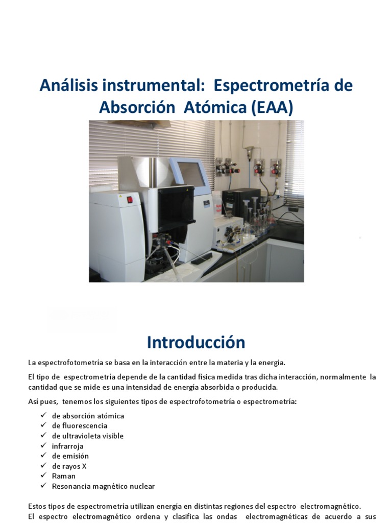 3 Espectrometria de Absorcion Atomica (Eaa) | PDF | Espectroscopía de ...