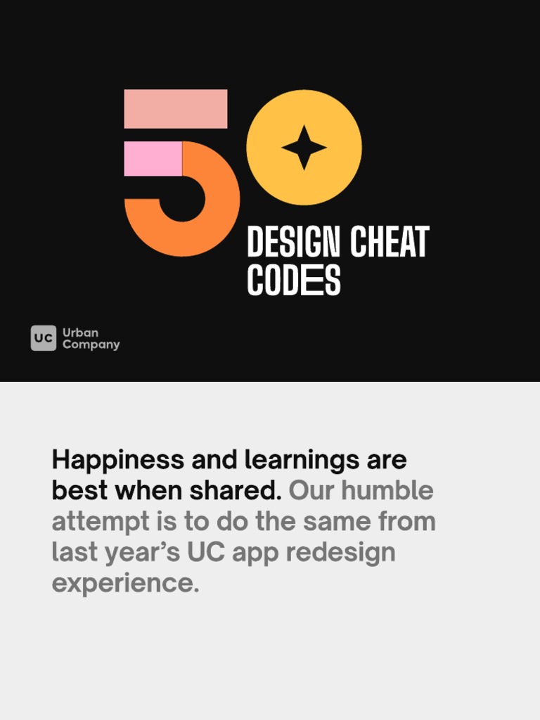 50 Design Cheat Codes - Ebook | PDF | Information | Cheating In Video Games