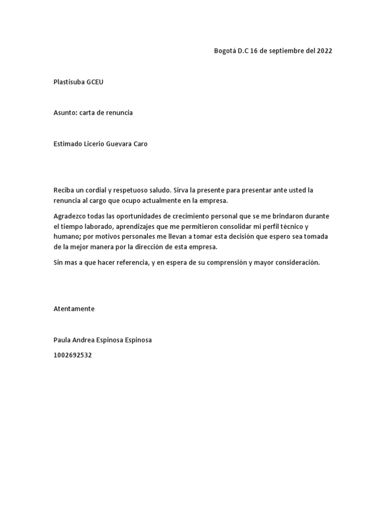 Carta 2 | PDF | Crecimiento personal y profesional