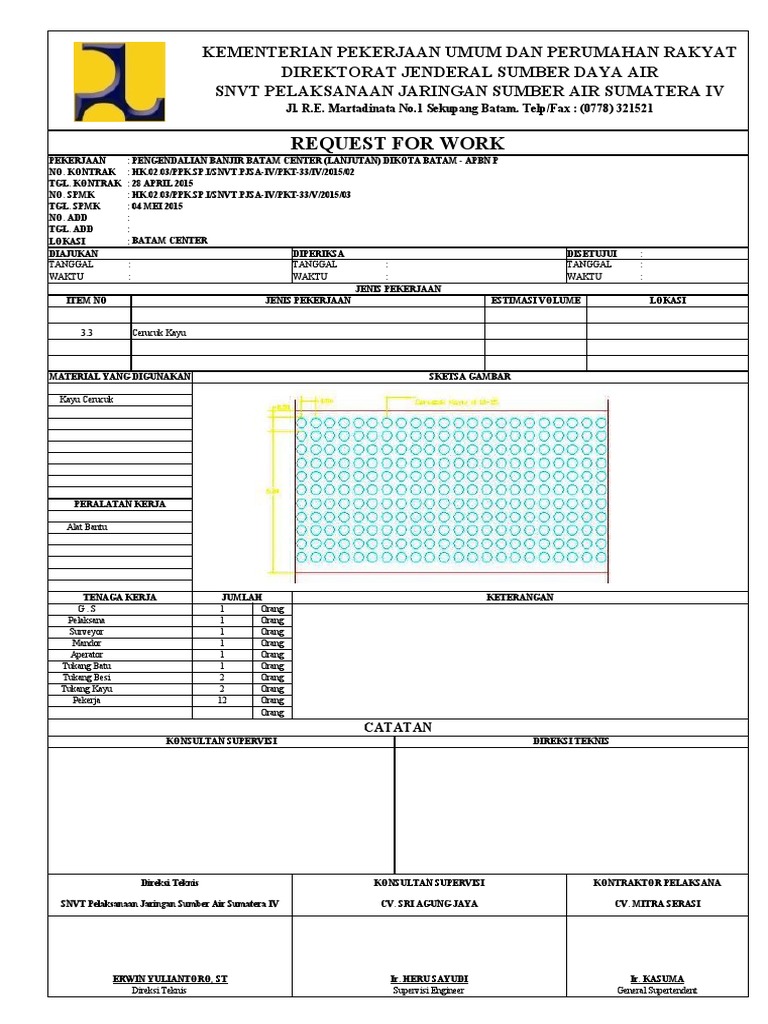 Form Check Dan Request | PDF