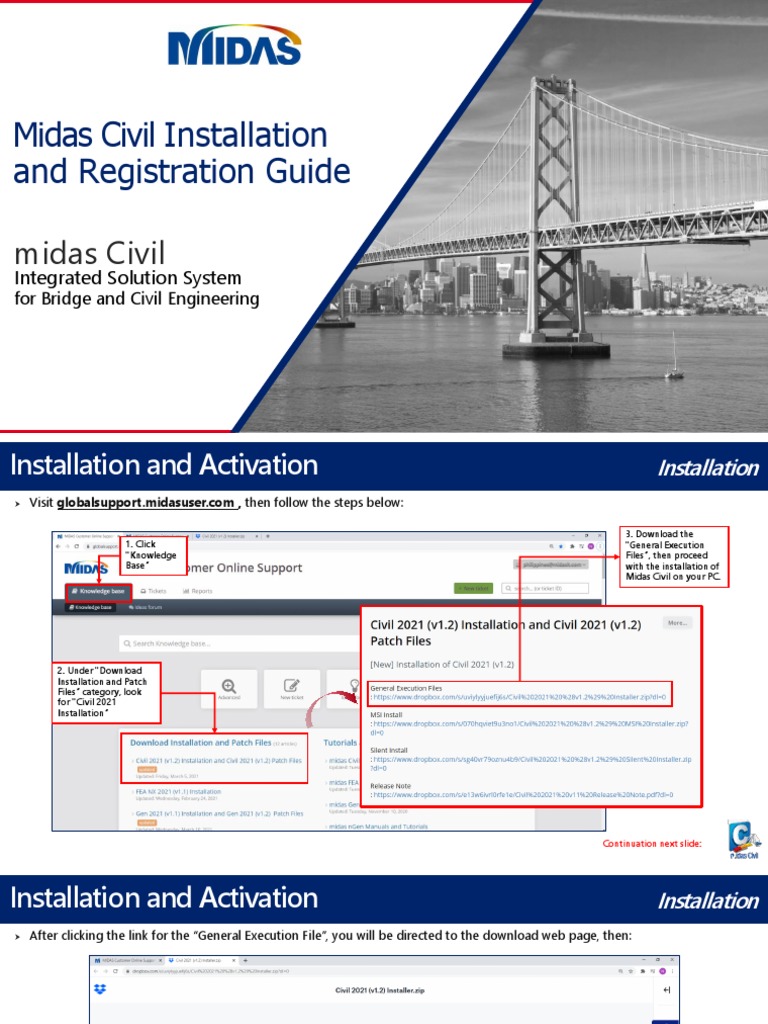 Midas Civil Installation Guide | PDF | Installation (Computer Programs ...