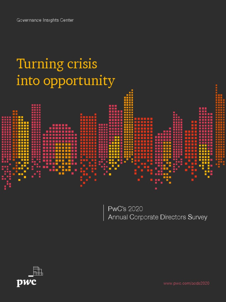 PWC 2020 Annual Corporate Directors Survey | PDF | Recession | Board Of ...