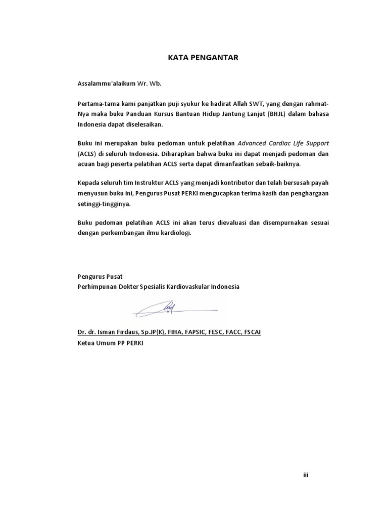 Buku Panduan ACLS Perki Cetakan 2021 - Hal 3 | PDF