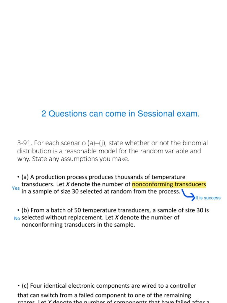 Binomial Distribution Problems - Motilal Sir | PDF | Probability Distribution | Sampling ...