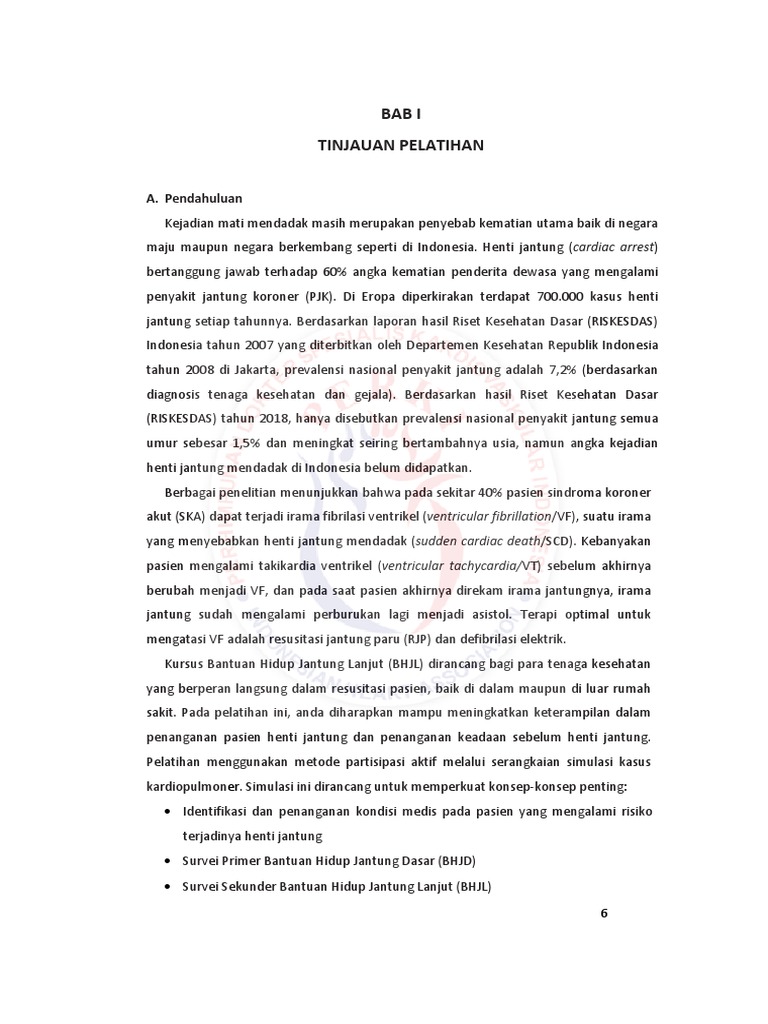 Buku Panduan ACLS Perki Cetakan 2021 - Hal 6 | PDF