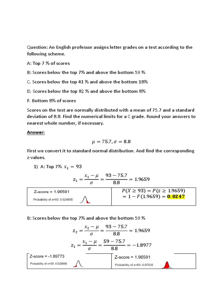 Normal Distribution Problems | PDF | Normal Distribution | Probability Distribution