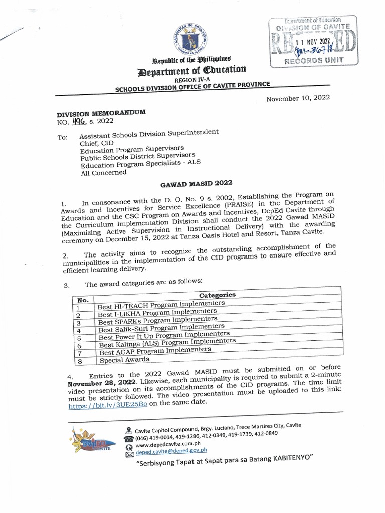 DM 496 2022 | PDF