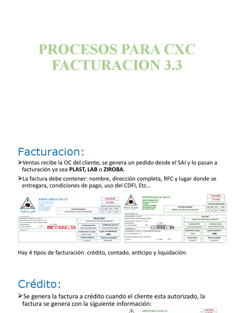 Procesos y consideraciones clave para la facturación de ventas en CXC | PDF | Factura