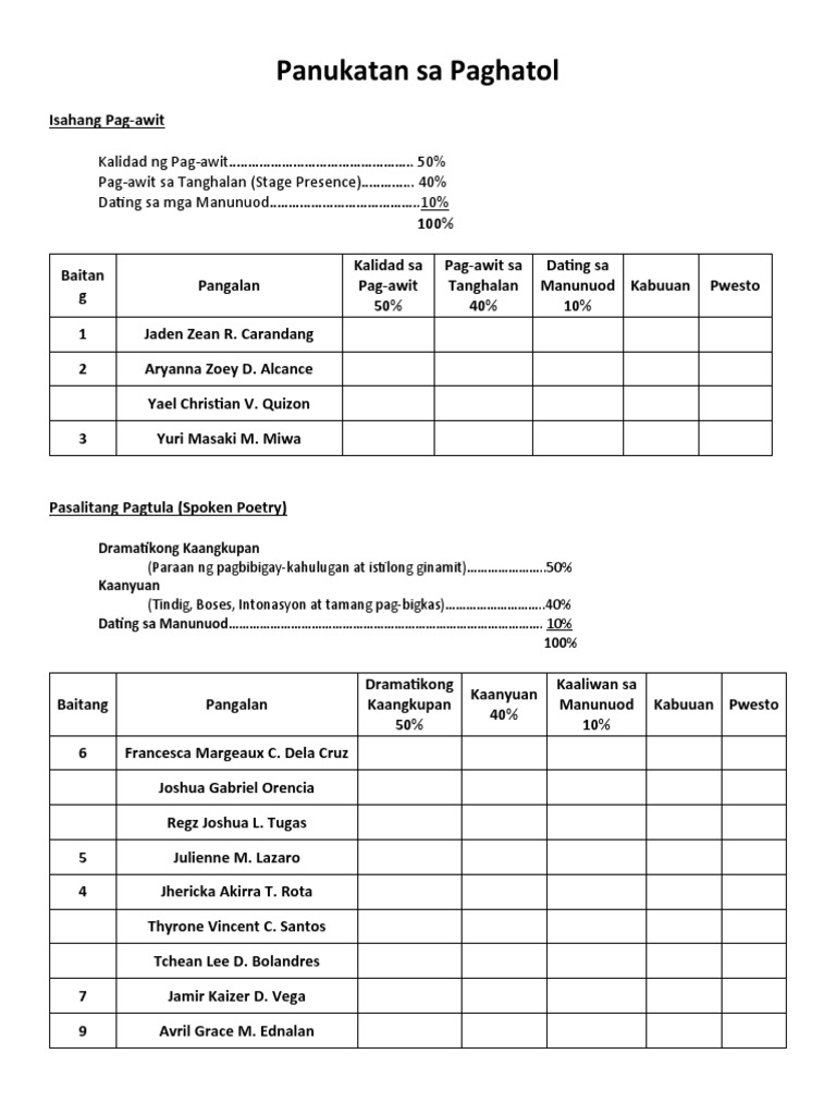 Criteria PDF