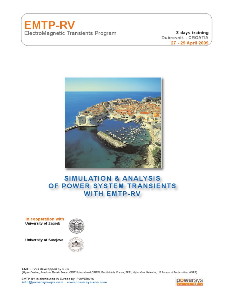 Emtp-3 Day-Training Course | Download Free PDF | Electrical Substation | Insulator (Electricity)