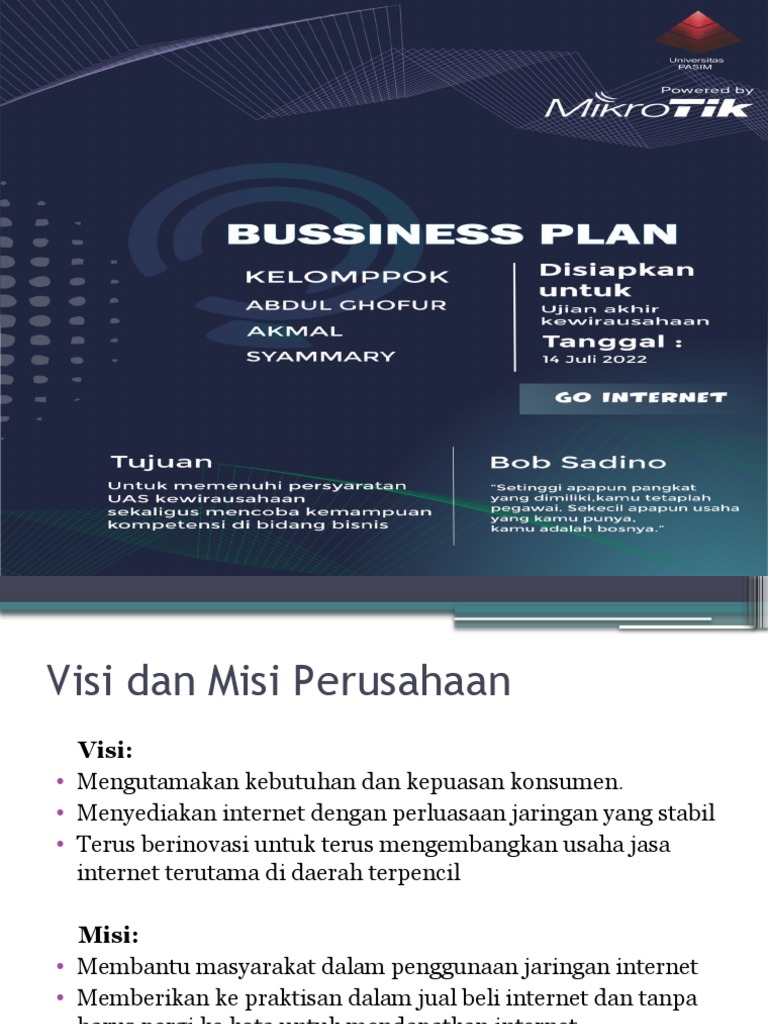 Bussines Plan | PDF | Bisnis