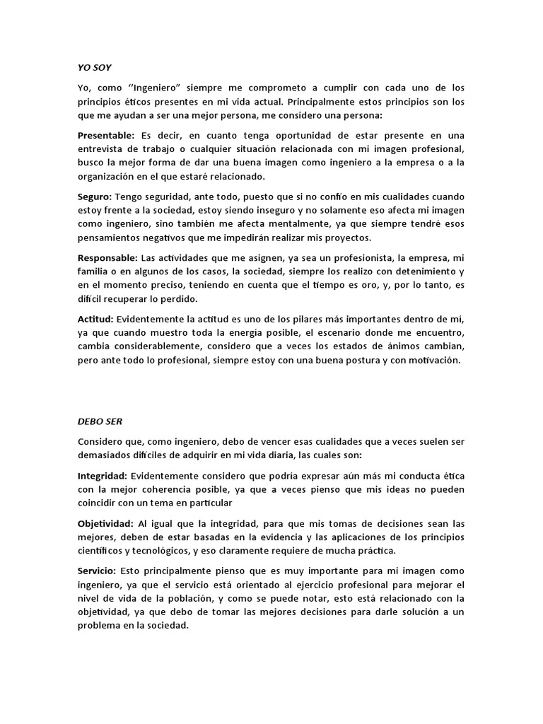 Ser y Deber Ser | PDF | Liderazgo | Business