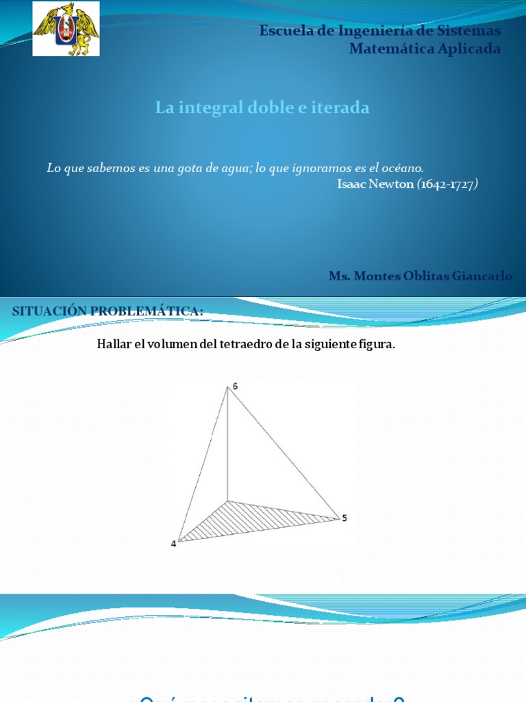 Sesion 14-La Integral Doble e Iterada | PDF | Integral | Función ...