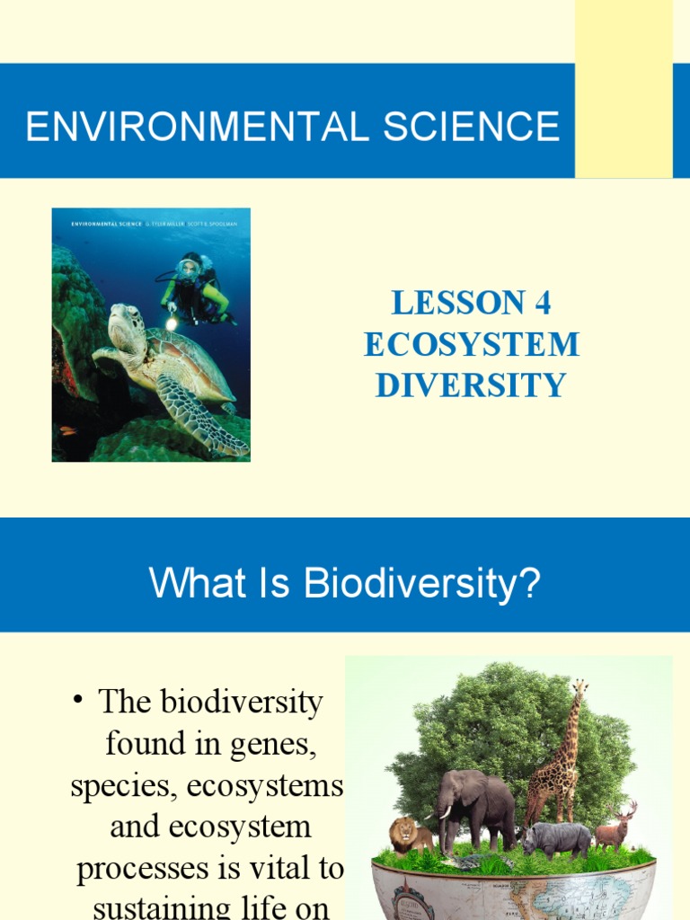 Lesson-4 - Ecosystem Biodiversity | PDF | Biodiversity | Species