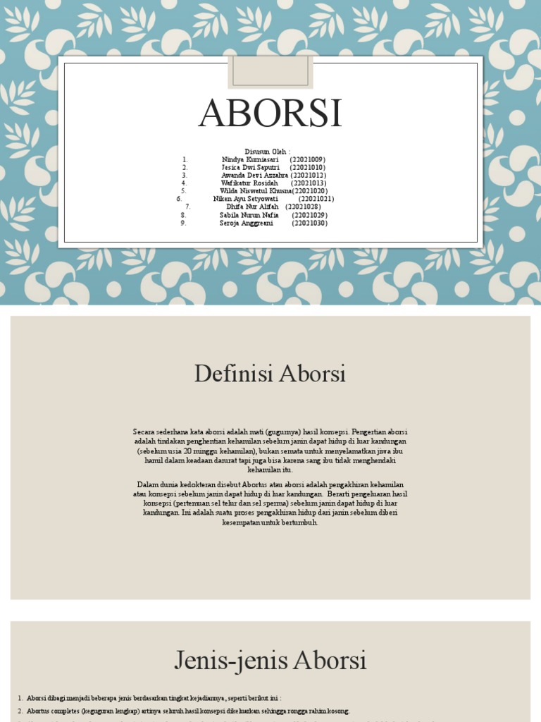 Aborsi-1 | PDF | Pengembangan Diri | Kesehatan Holistik