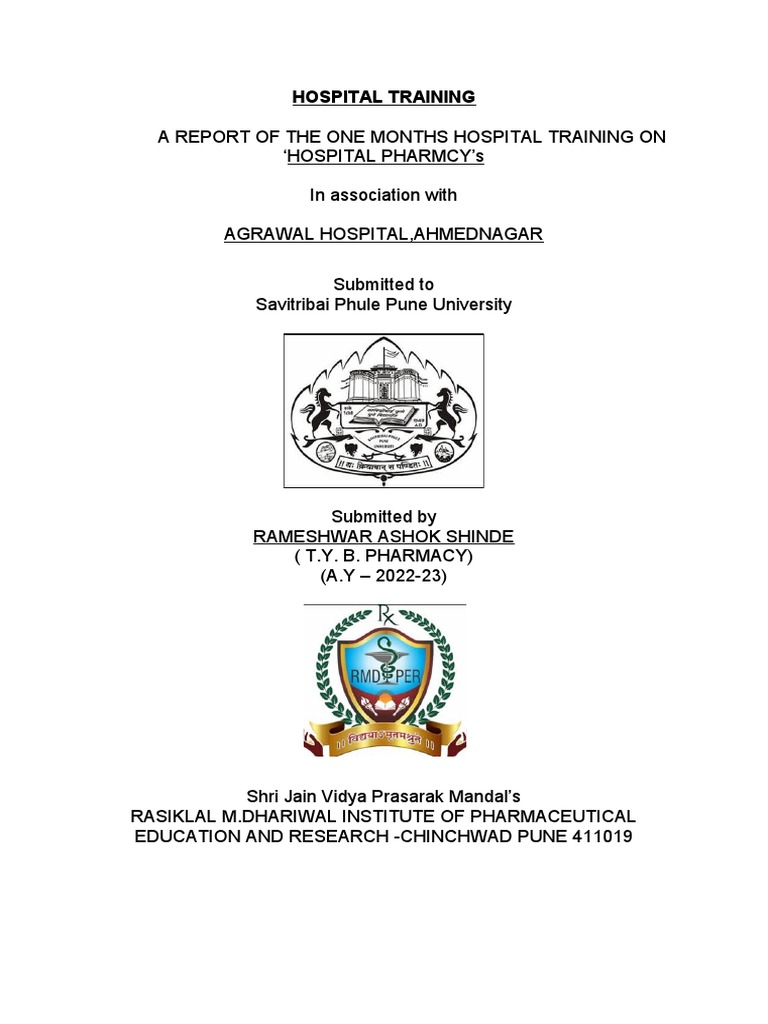 Pharmacy Practice Report | PDF | Pharmacy | Medical Prescription